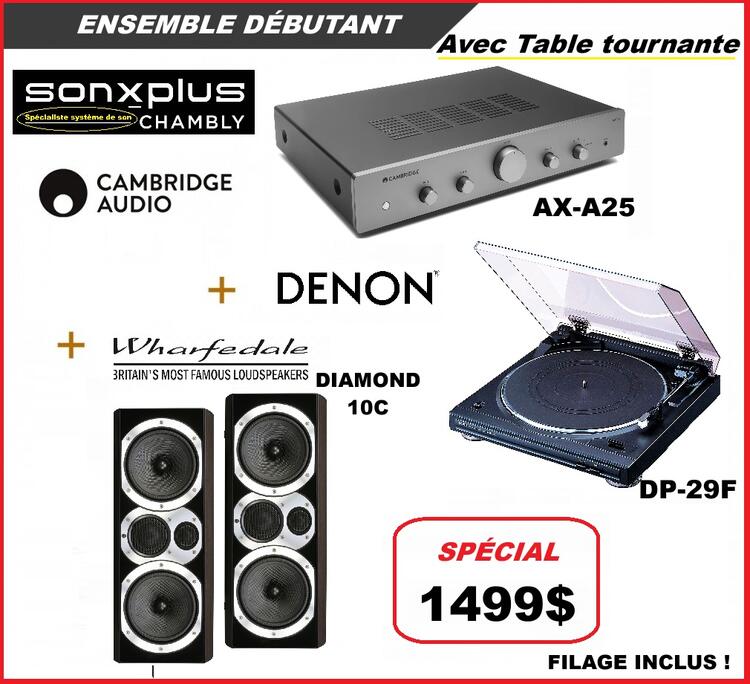 Ensemble Audio | Table tournante Denon | Sonxplus Chambly